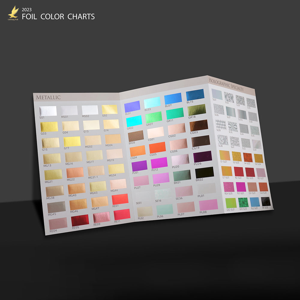 Hot Stamping Foil Color Catalog/ Designer Foil Sampler Kit – 樂墨LUMOS ...